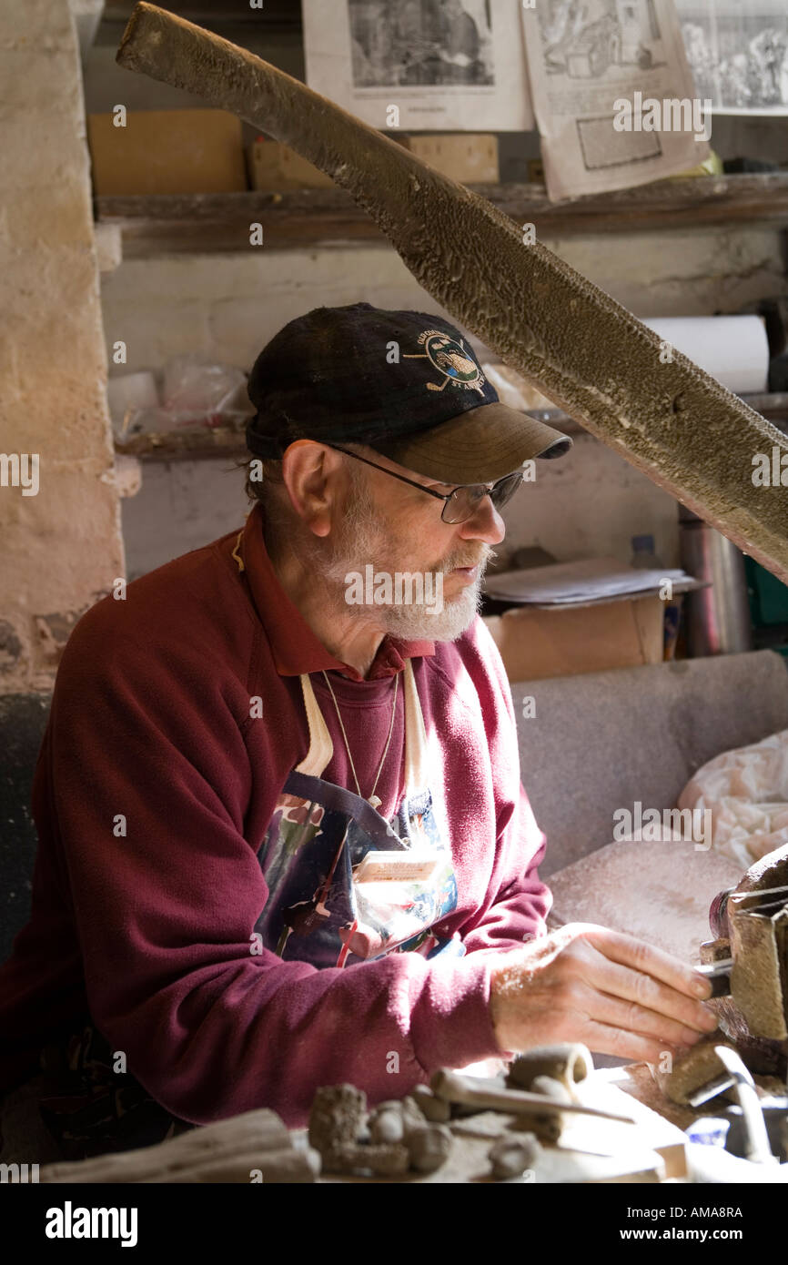 West Sussex Amberley Working Museum David Cooper Clay Pipe maker at ...