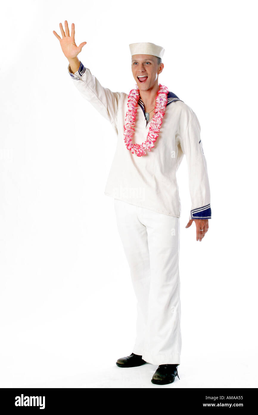 Navy salute Cut Out Stock Images & Pictures - Alamy