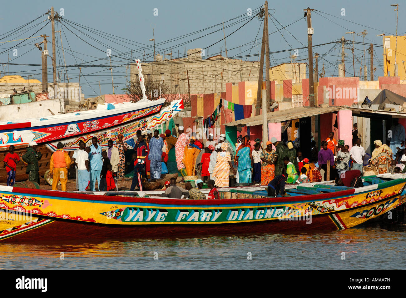 Senegal, Saint Louis Region, Saint Louis and Senegal River Stock Photo ...