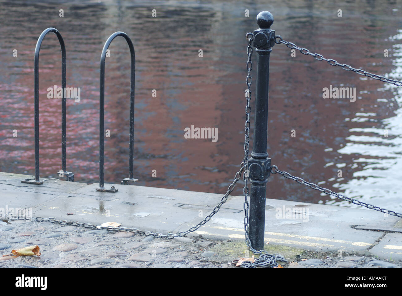 Water's edge. Paved. Open chain. Atmospheric. Dull . Miserable ...
