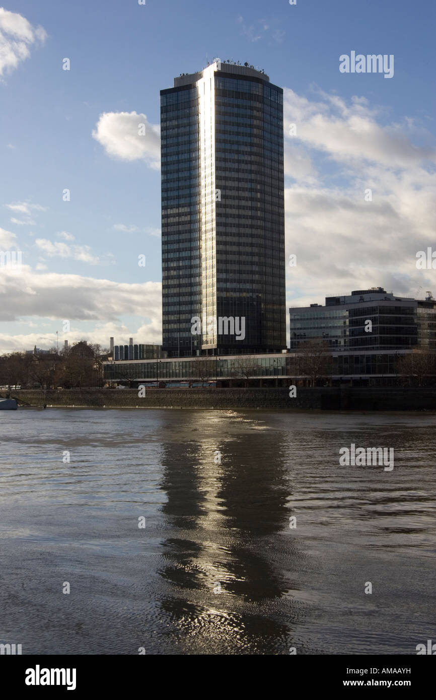 Riverside buildings, Thames, London Stock Photo - Alamy