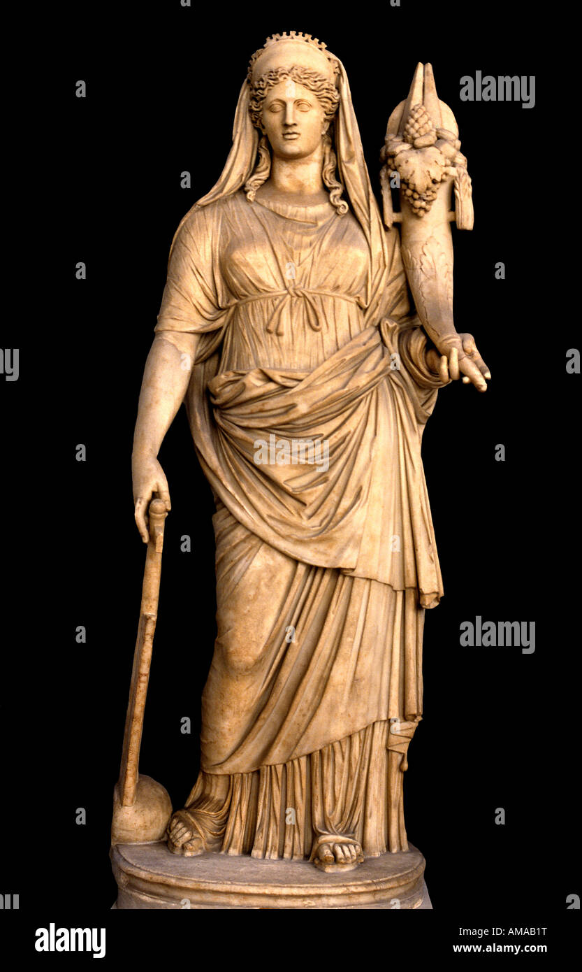 statue Fortune Lady Luck Roman Money Italy Italian Stock Photo - Alamy