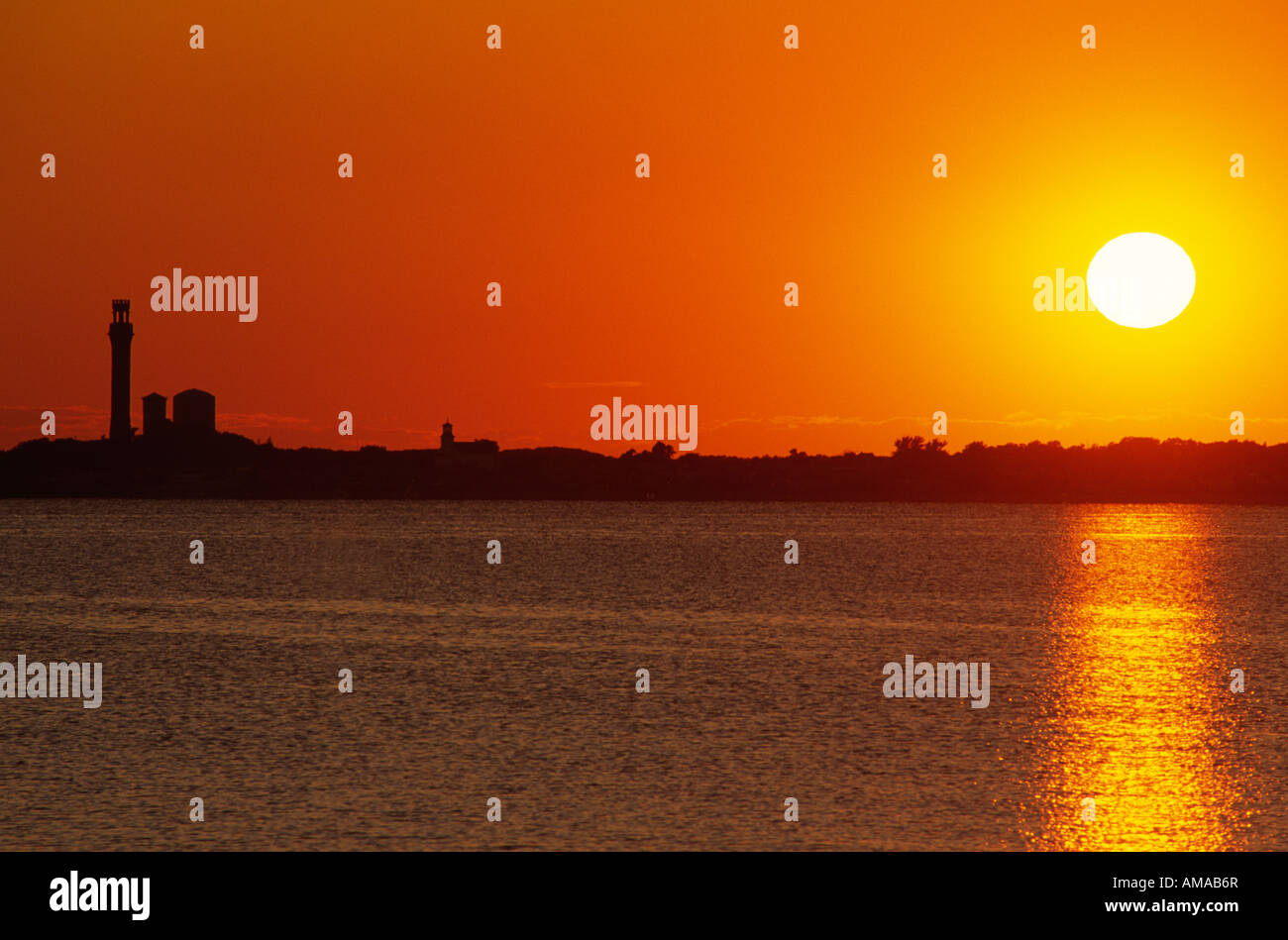 Summer sunset Provincetown Cape Cod Massachusetts Stock Photo - Alamy