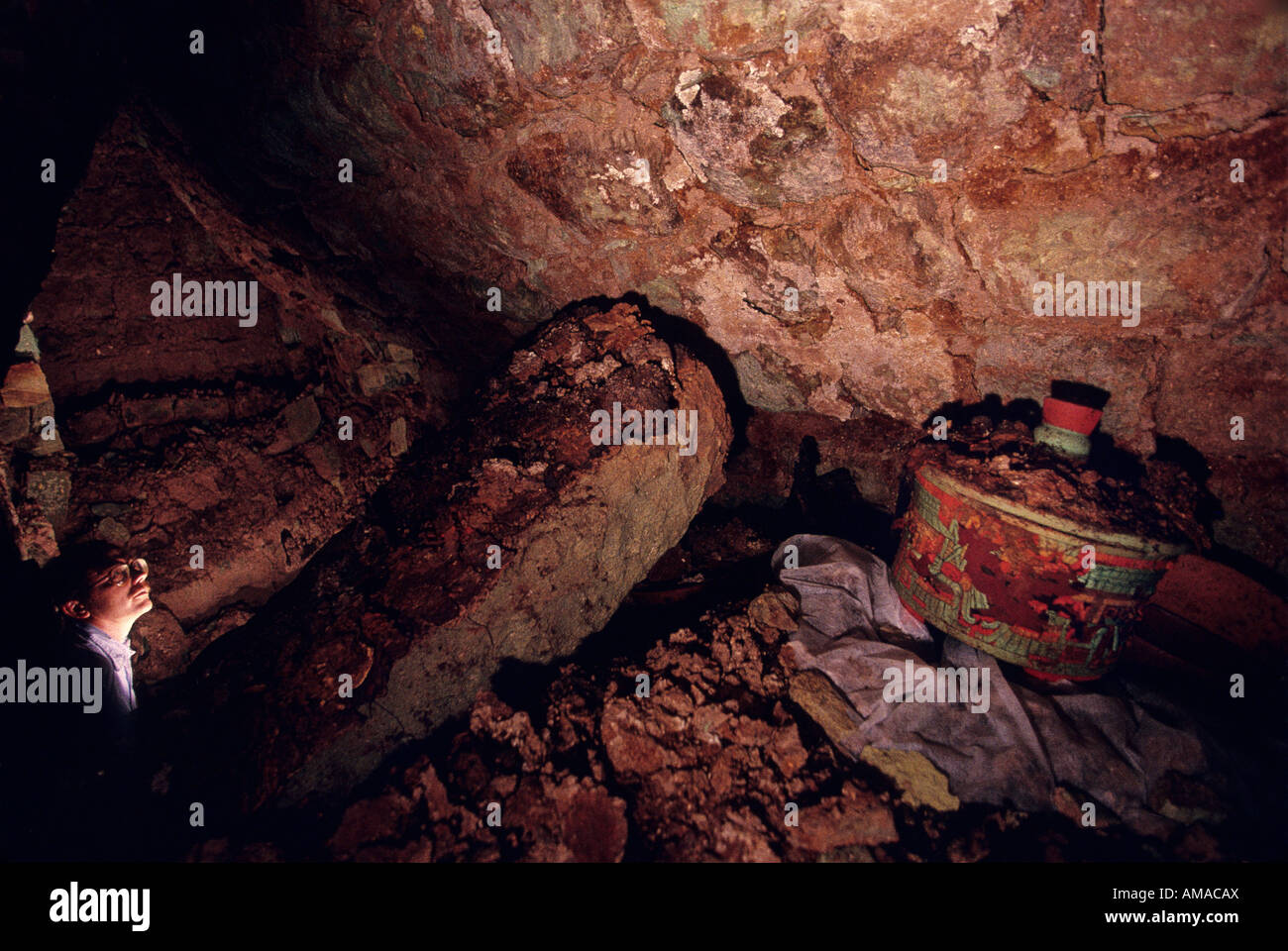 Copan, Honduras, Maya, Margarita Tomb, David Sedat Stock Photo - Alamy