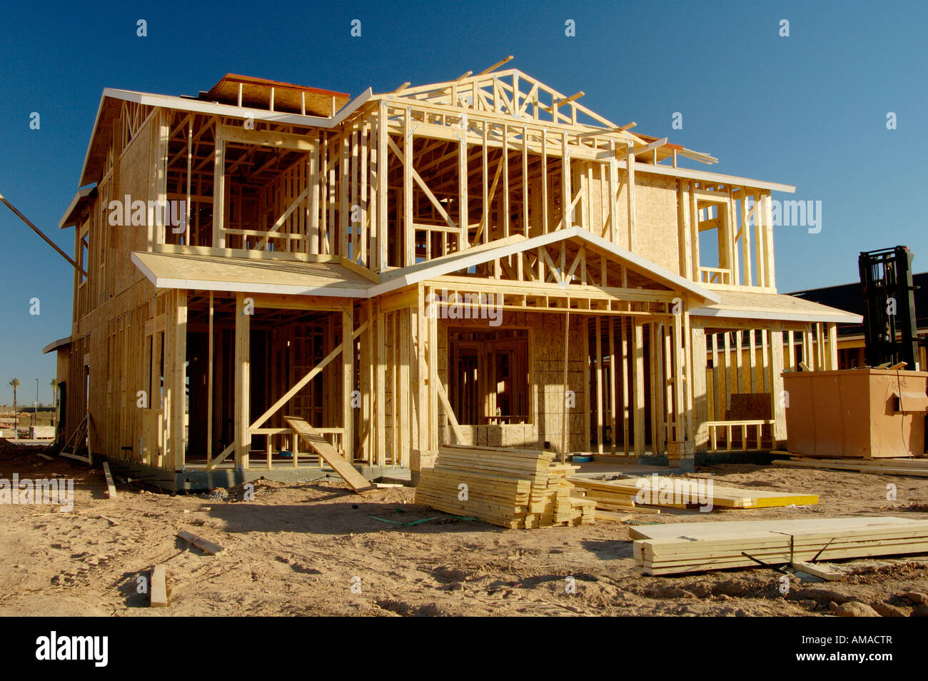 Details of new home construction in a new residential development in ...