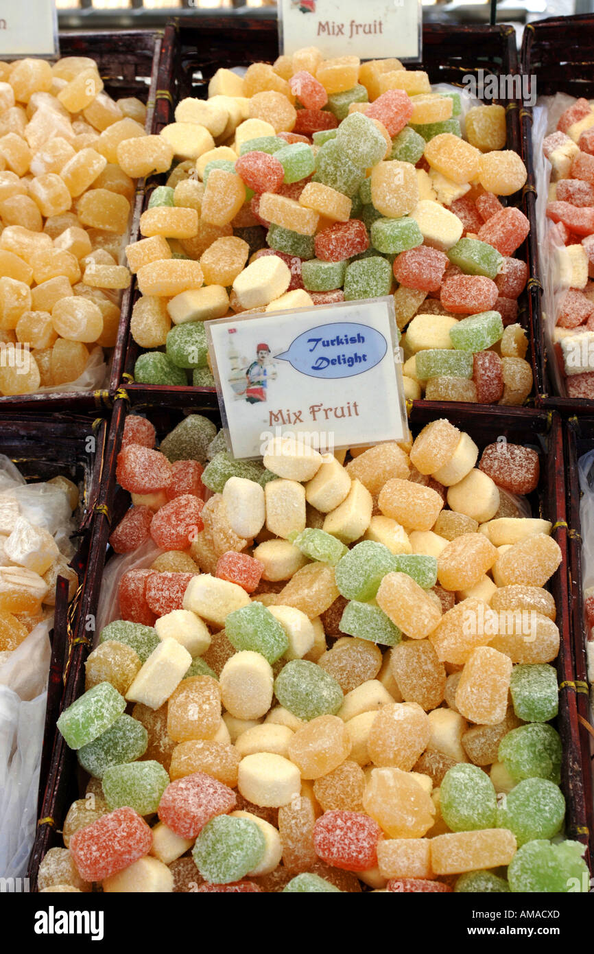 Mixed Fruit Candy Confectionery Sweets Stock Photo - Alamy
