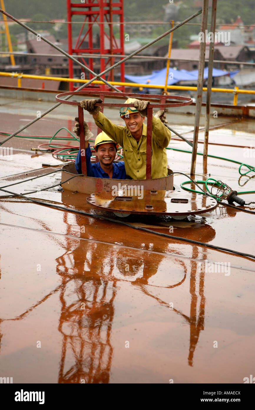 Shipbuilding Pha Rung Ship Yard North Vietnam Asia Stock Photo - Alamy