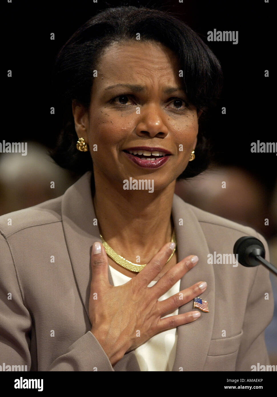 National Security Advisor Dr Condoleezza Rice testifies before the 9 11 ...