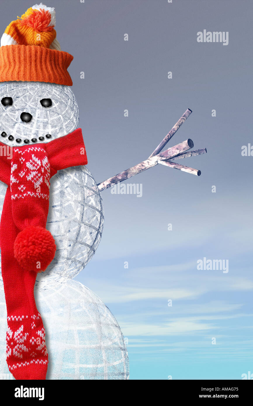 High tech snowman Stock Photo - Alamy