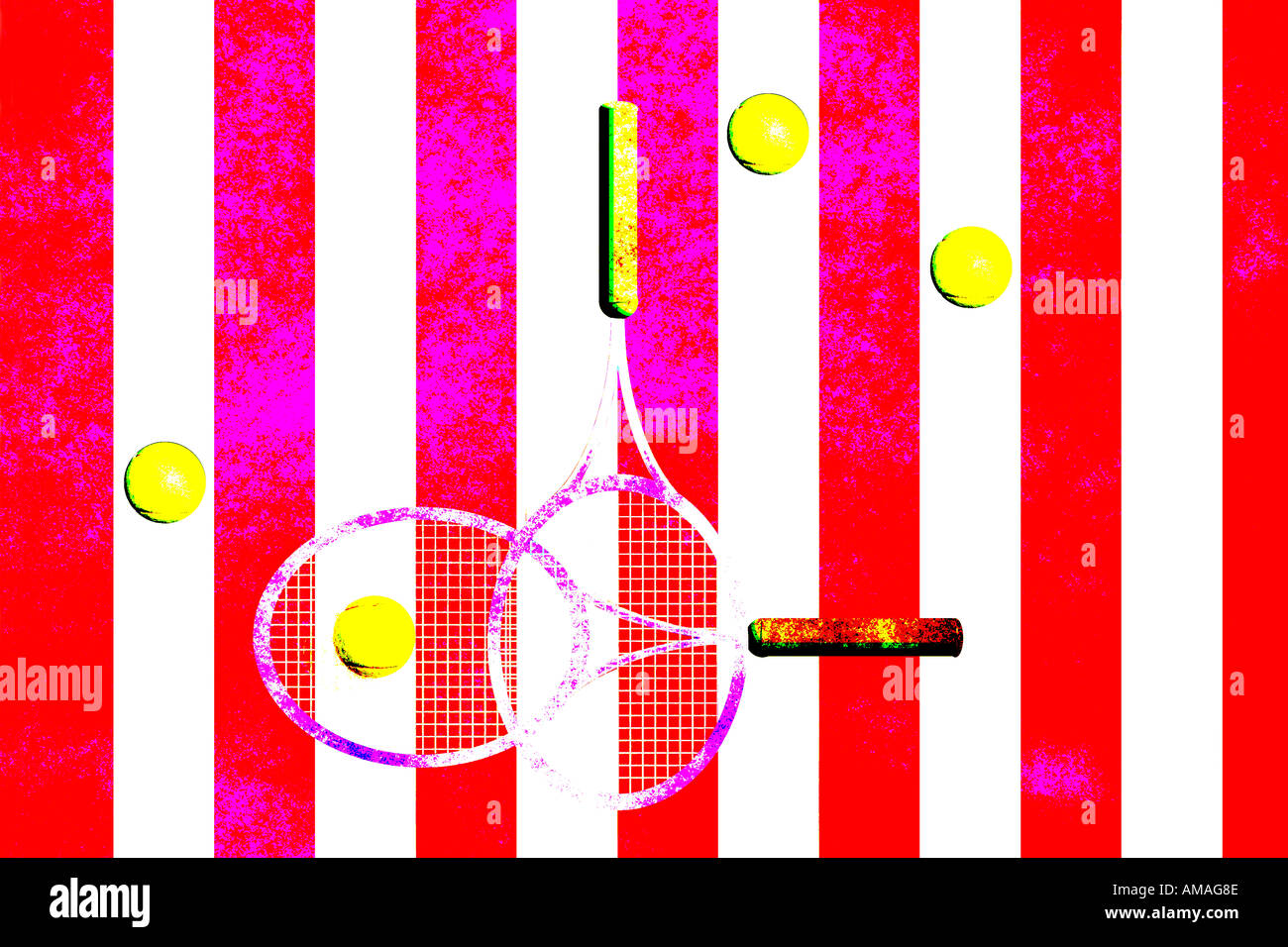 Pair tennis rackets balls hi-res stock photography and images - Alamy