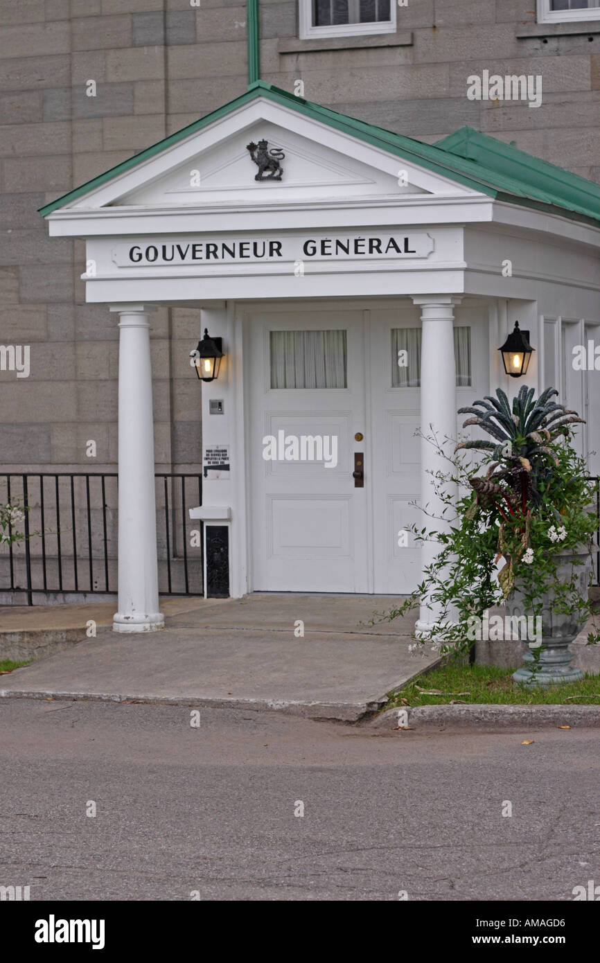 Governor Generals Office inside the Citadel in Quebec City Stock Photo ...