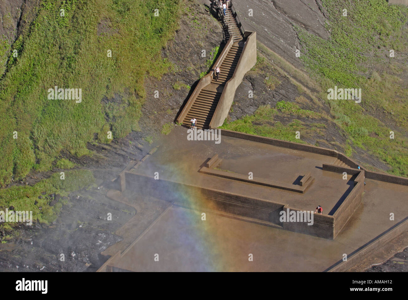 Observation deck at Montmorency Falls Stock Photo - Alamy