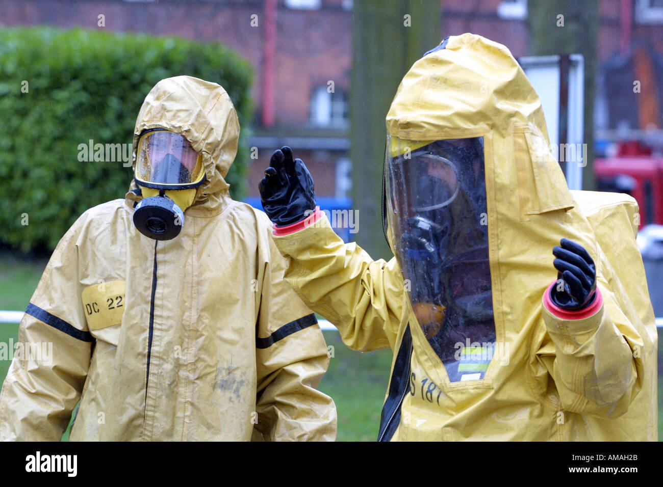 Chem suits hi-res stock photography and images - Alamy