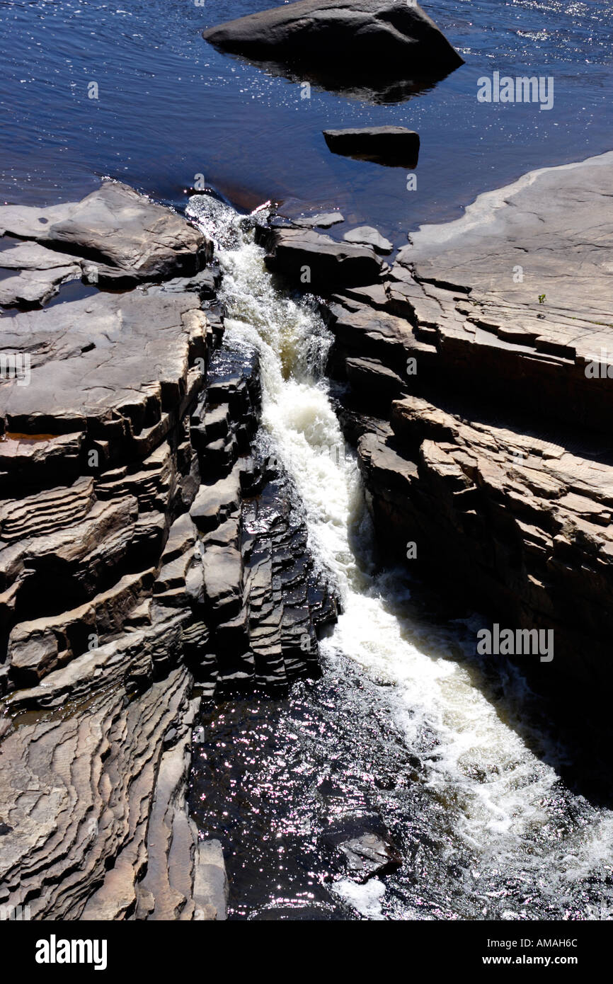 Small falls near Ausable Chasm in upstate New York USA Stock Photo - Alamy