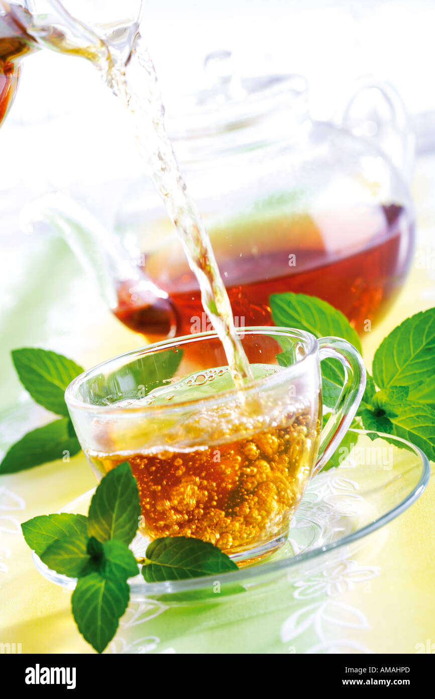 Pots saucers herbs hi-res stock photography and images - Alamy