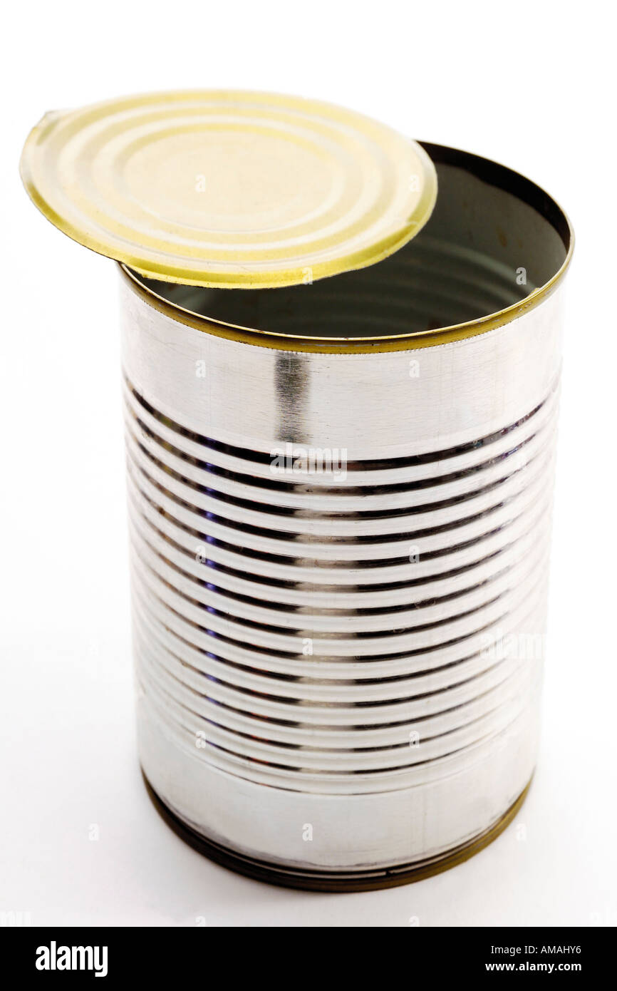 Open can, close-up Stock Photo - Alamy