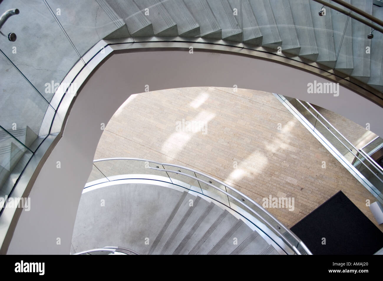 Circular staircase in a modern office building Stock Photo - Alamy