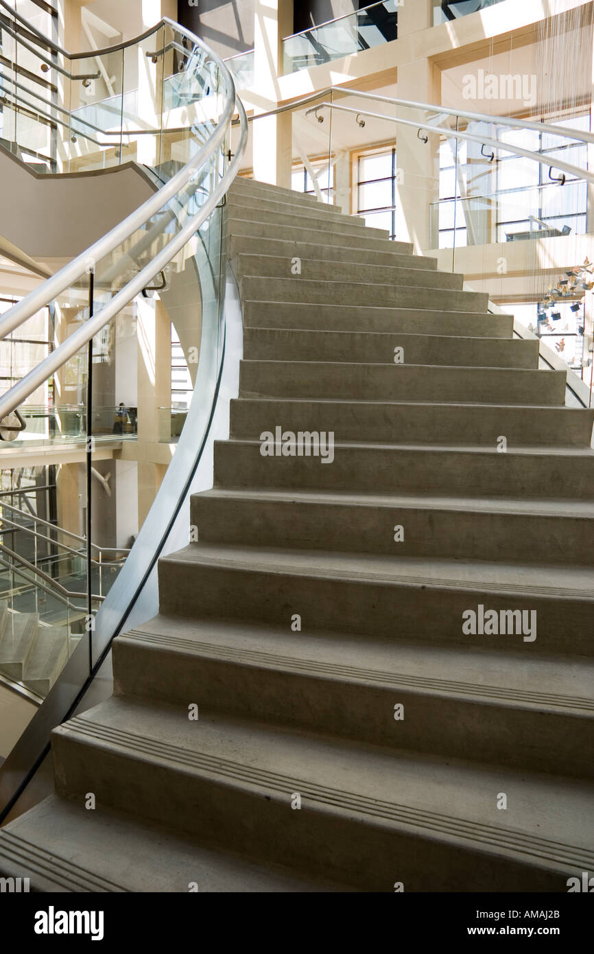 Circular staircase in a modern office building Stock Photo - Alamy