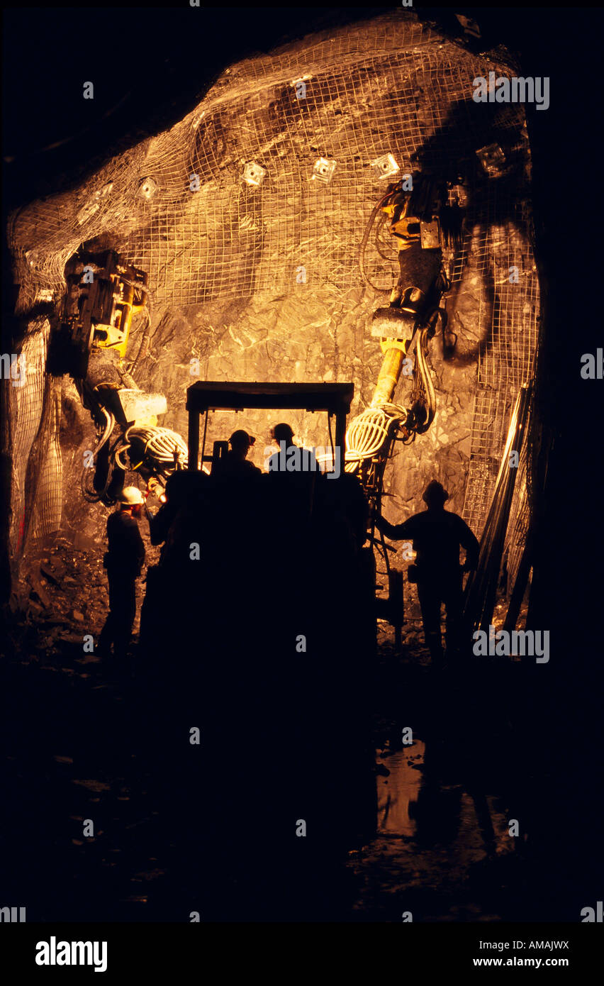 Gold mine underground drilling hi-res stock photography and images - Alamy