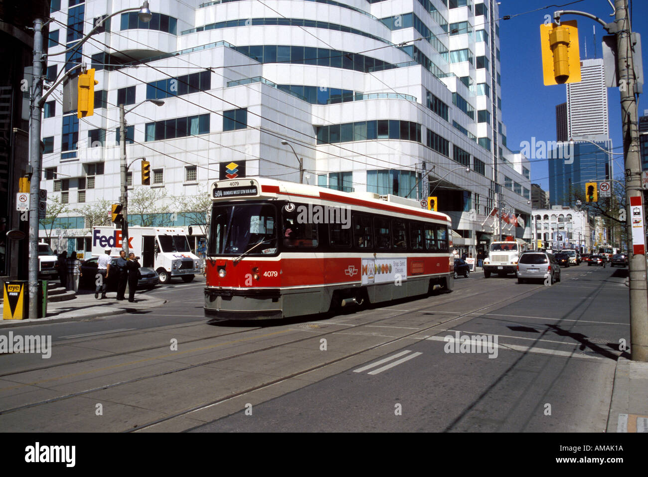 Toronto streetcar tracks hi-res stock photography and images - Alamy