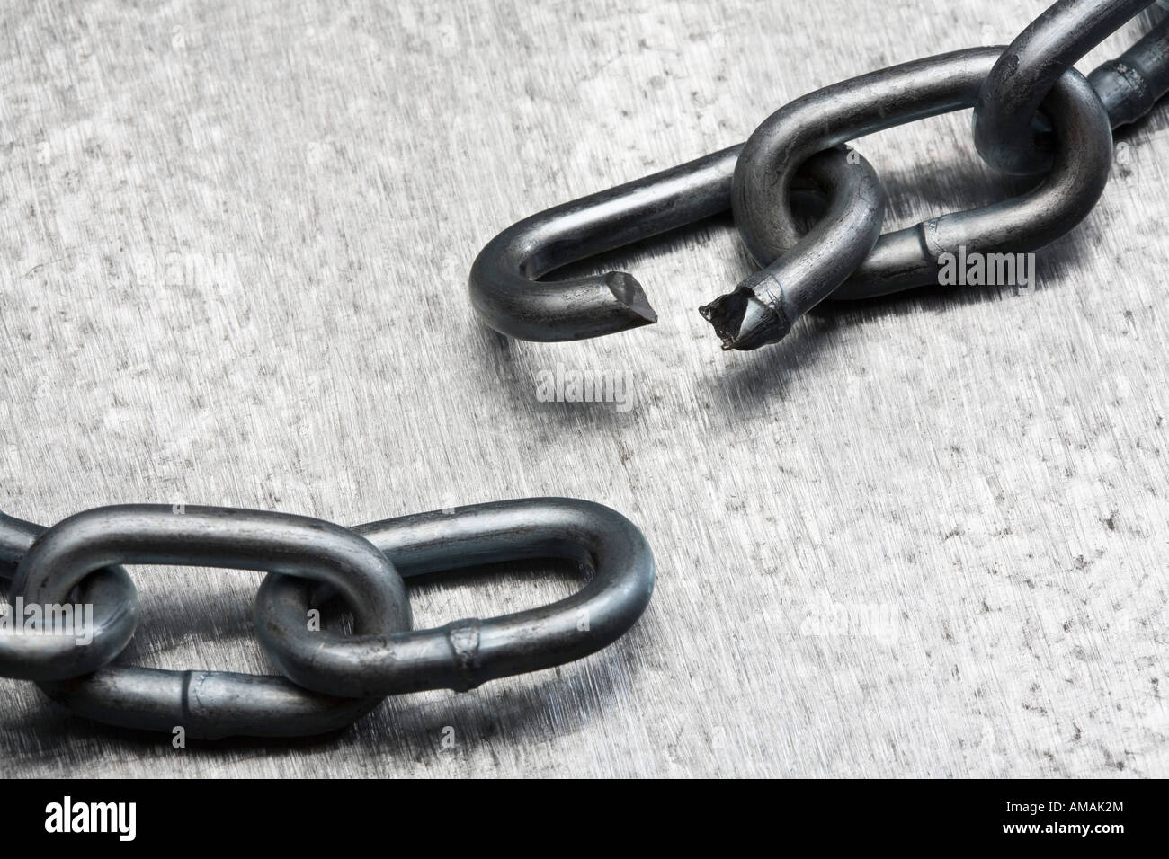 A broken chain Stock Photo - Alamy