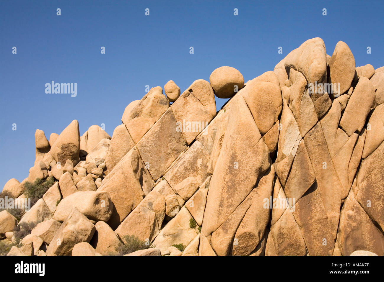 Granite boulders, Joshua Tree National Park California, USA Stock Photo ...