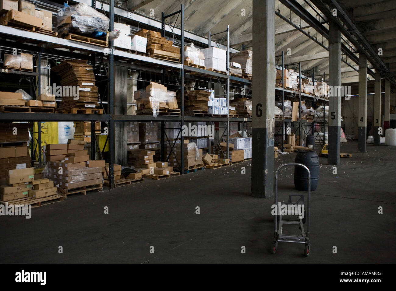 Inside of warehouse Stock Photo - Alamy