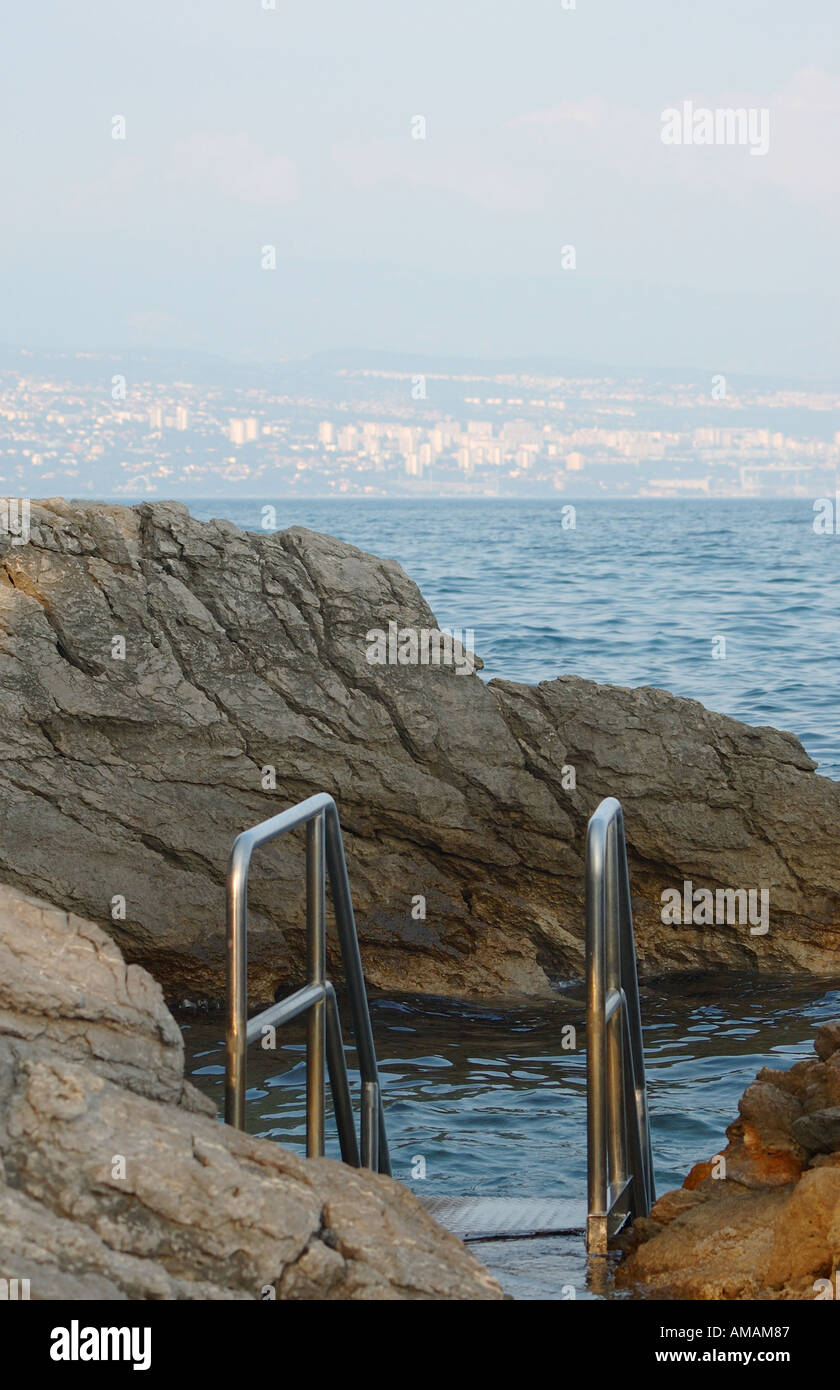 Steps leading into the sea Stock Photo - Alamy