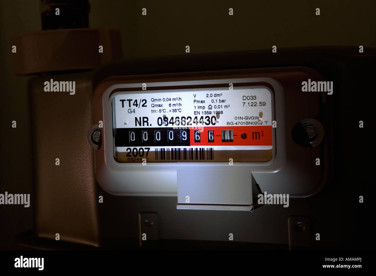 A gas meter Stock Photo - Alamy
