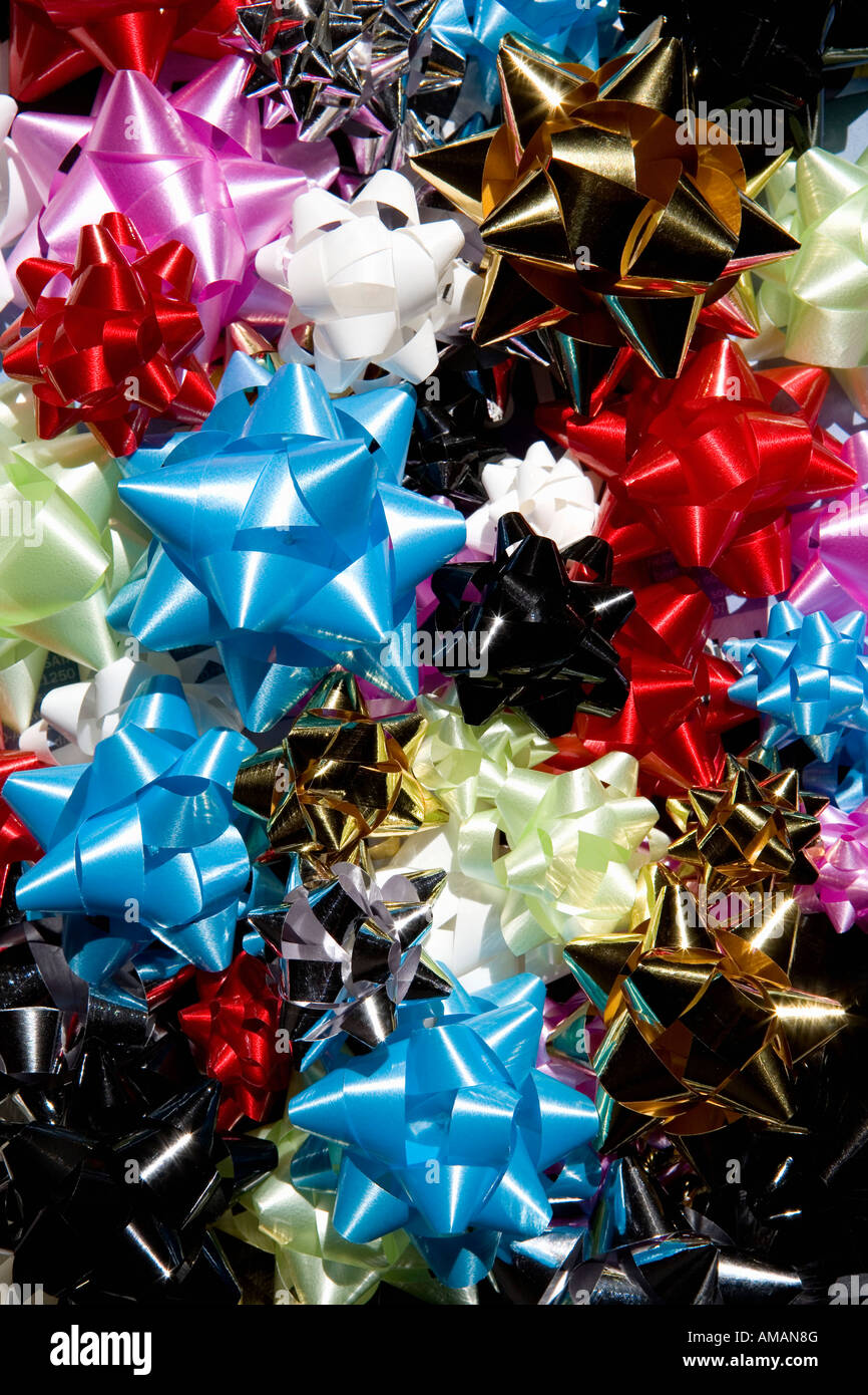Multi colored bows Stock Photo - Alamy