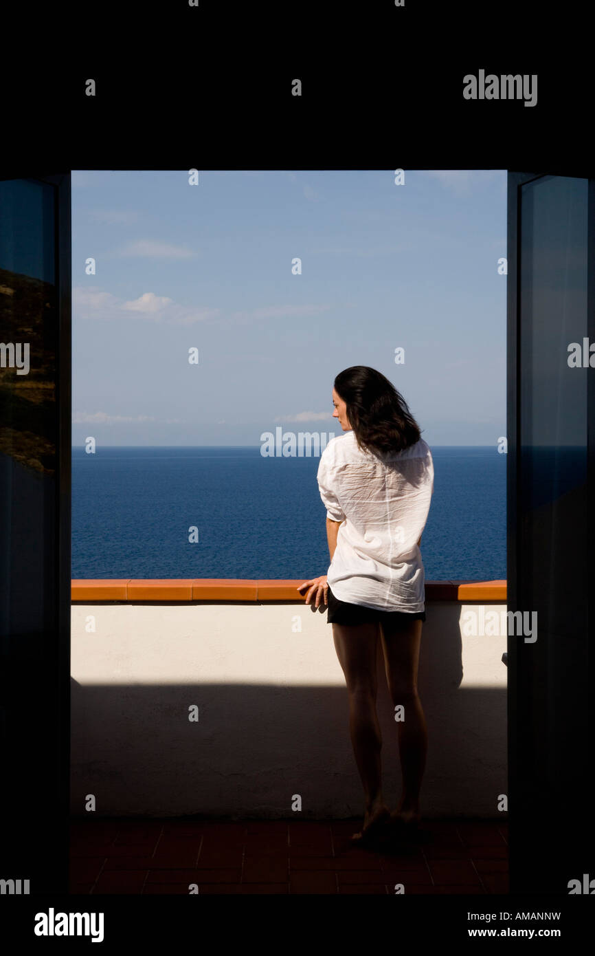 Leaning Over Balcony High Resolution Stock Photography and Images - Alamy