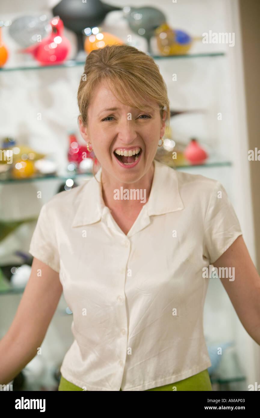 Shopper Store employee caucasian female mid 40s Stock Photo - Alamy