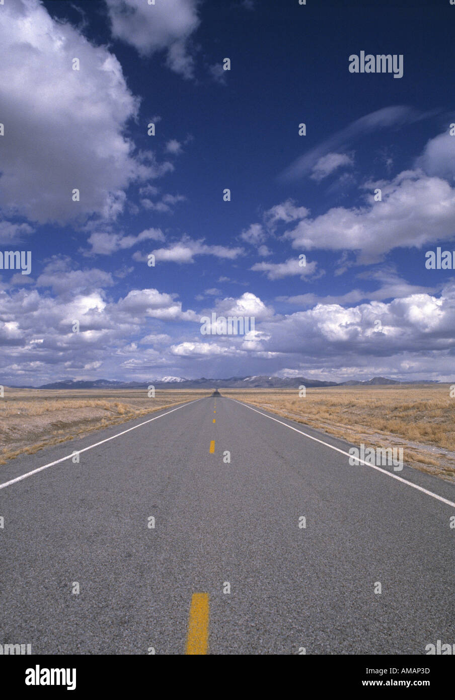Scenic highway through the desert US highway 50 in western Utah known ...