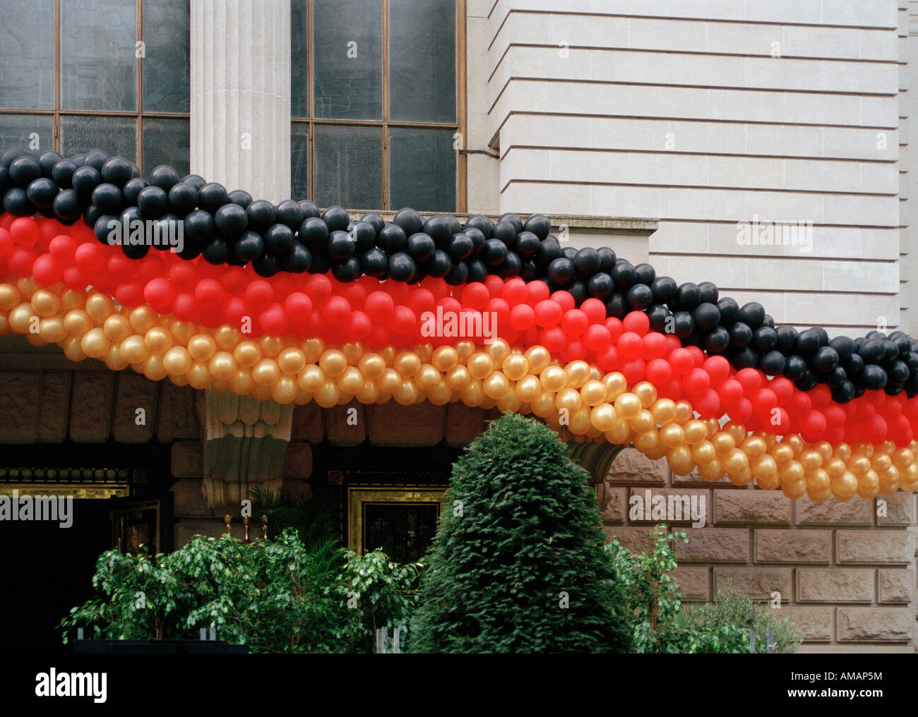 Large Group of balloons in the colors of the German flag Stock Photo ...