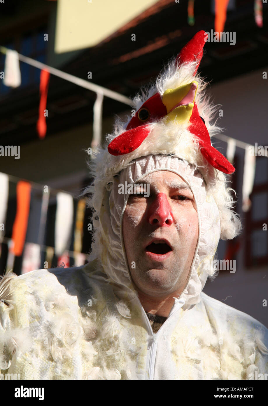 Man dressed up as a Chicken, portrait Stock Photo - Alamy