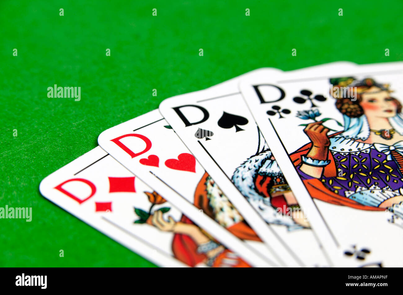 Set of playing cards, close-up Stock Photo - Alamy