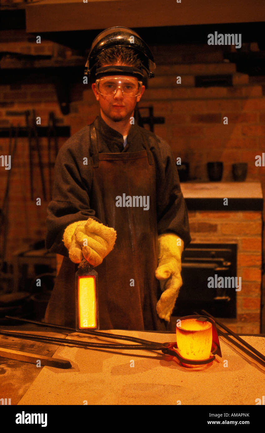 Gold smelting hi-res stock photography and images - Alamy
