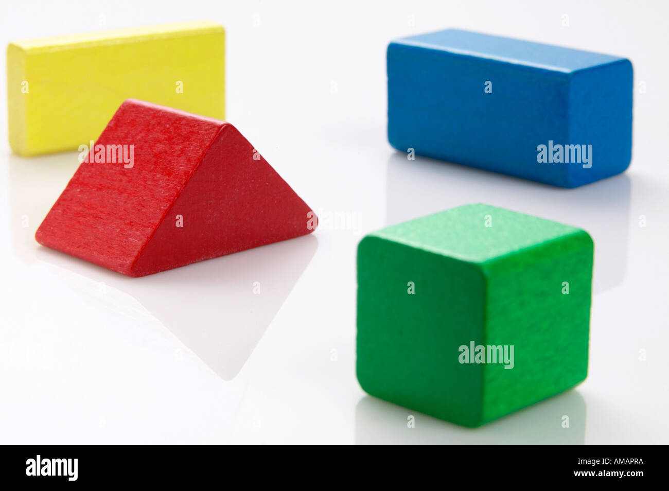 Coloured building blocks Stock Photo - Alamy
