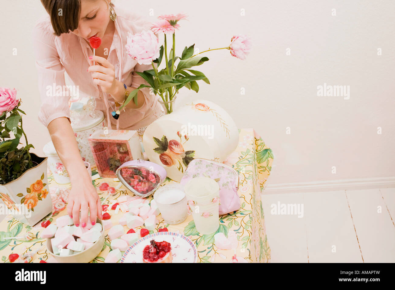 One woman temptation sweets hi-res stock photography and images - Alamy