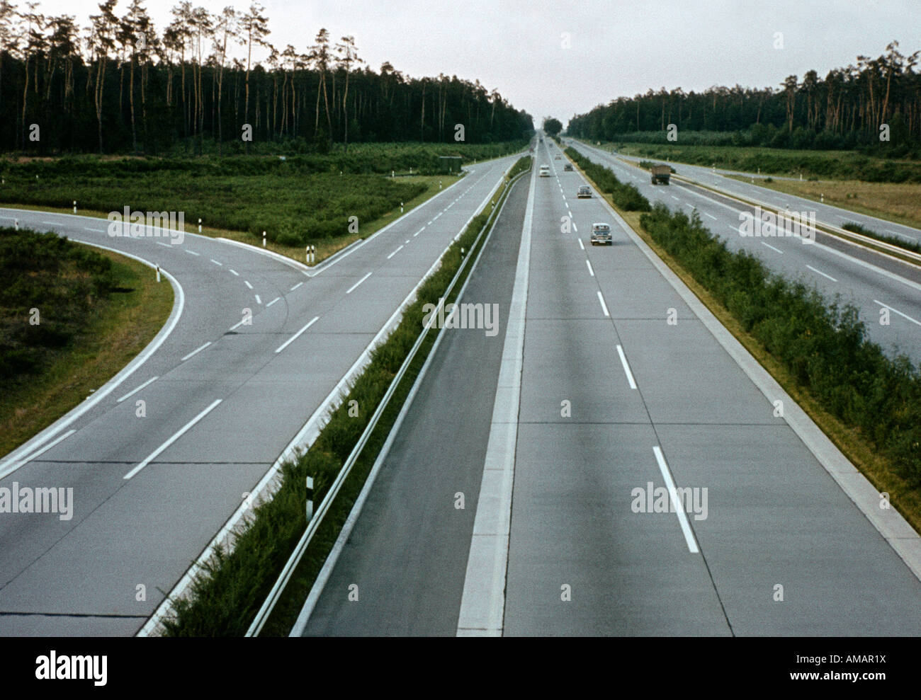Traffic motorway 1970s hi-res stock photography and images - Alamy