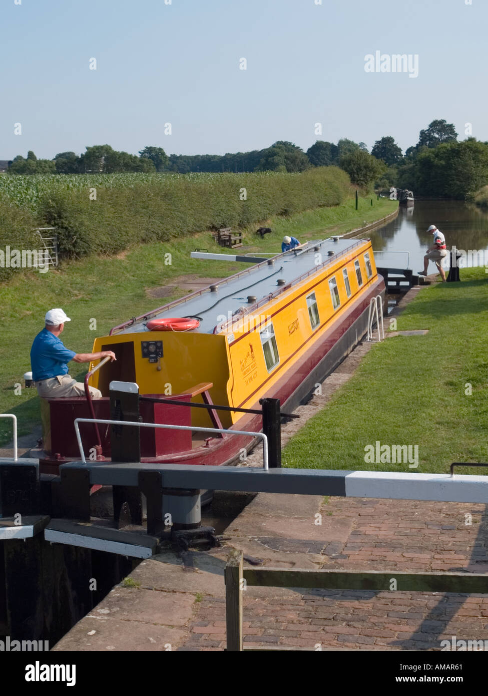 Audlem lock flight hi-res stock photography and images - Alamy