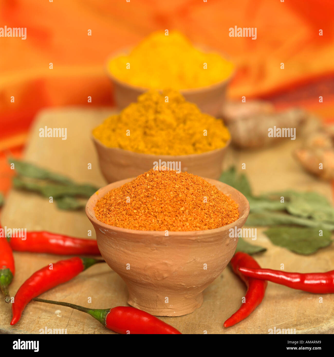 Various spices, close-up Stock Photo - Alamy