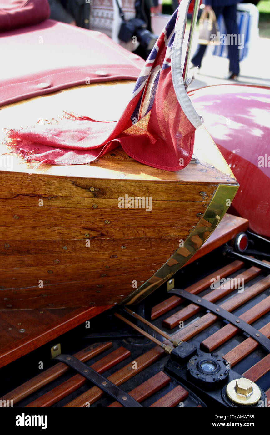 Rolls Royce boat shaped body with red ensign duster Stock Photo - Alamy