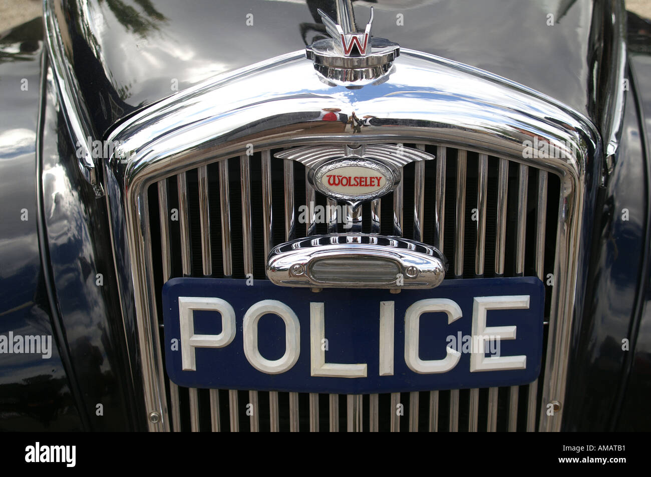 Wolseley 6 80 Six Eighty police car Stock Photo - Alamy
