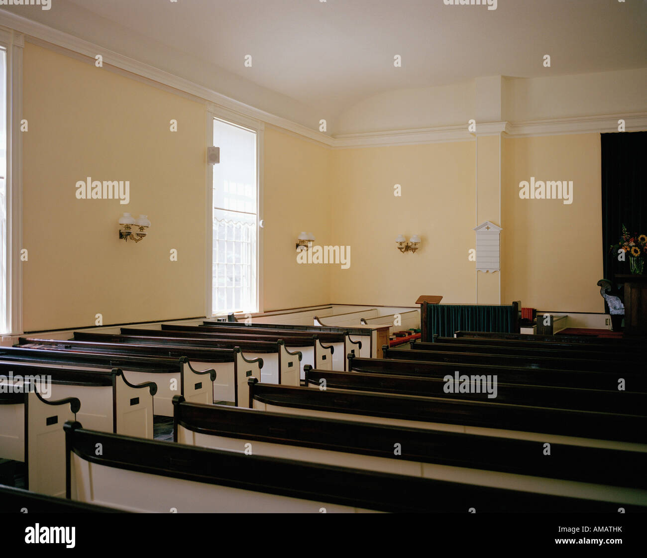 An empty church Stock Photo - Alamy