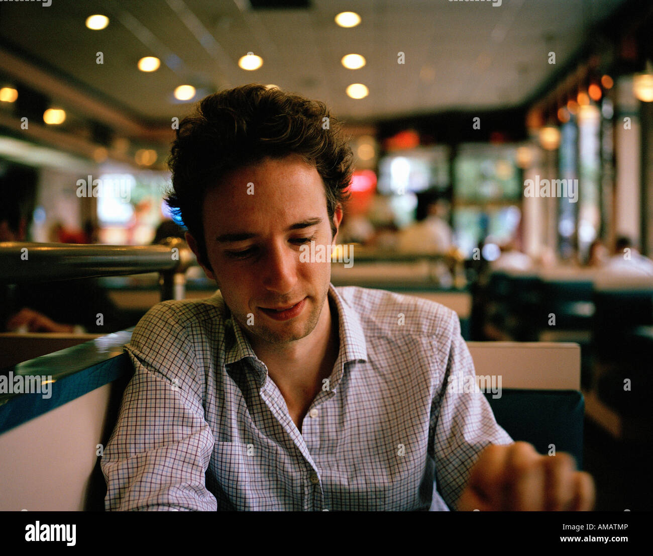 Diner booth above hi-res stock photography and images - Alamy