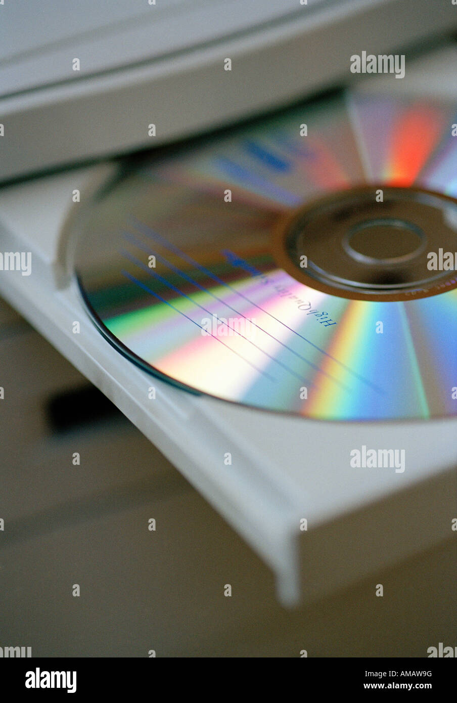 A CD in a CD Tray Stock Photo - Alamy