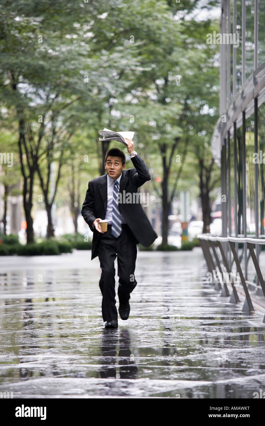 Rain Running Man