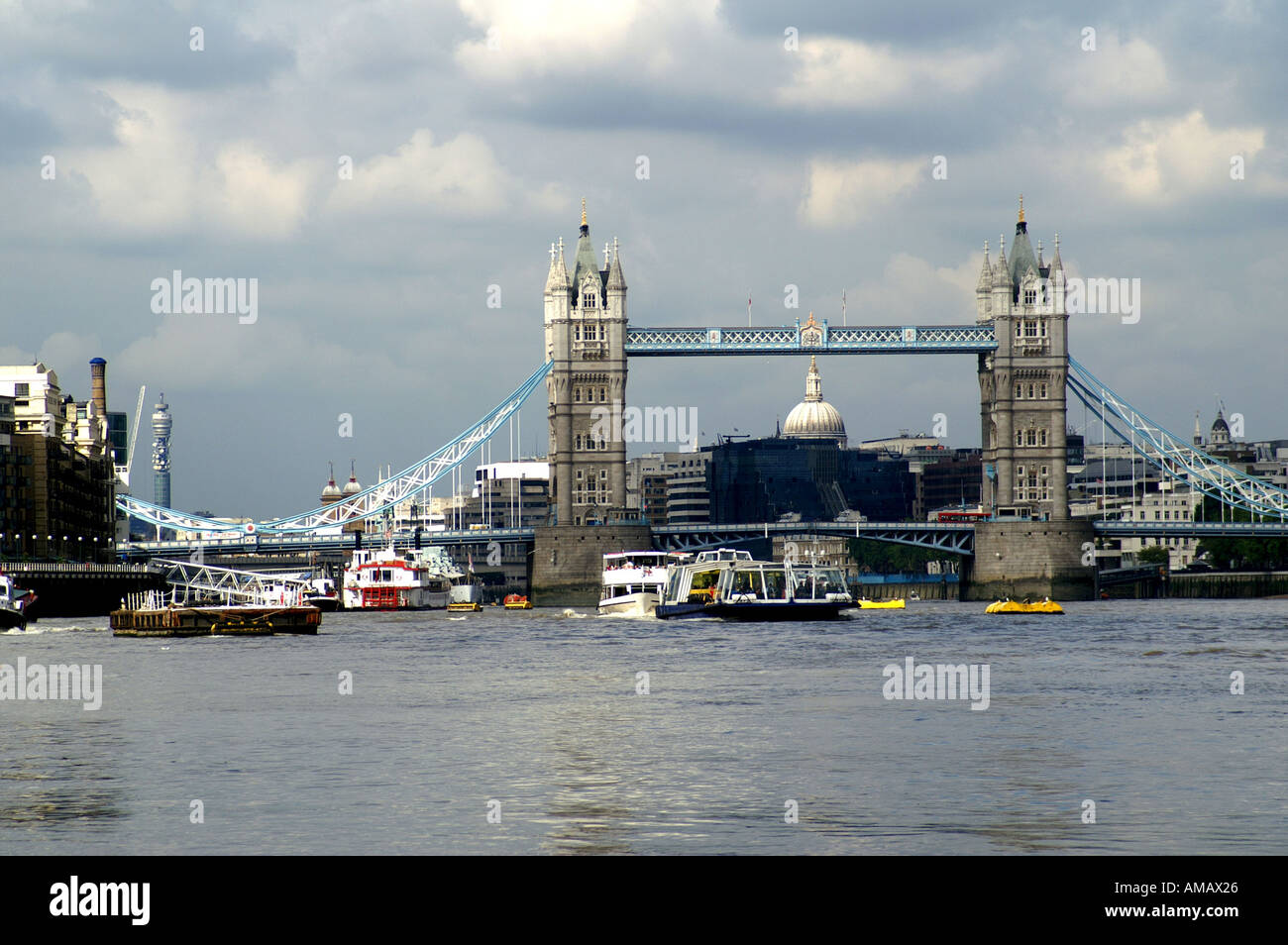 Tower Bridge over the river Thames from Rotherhithe Stock Photo - Alamy