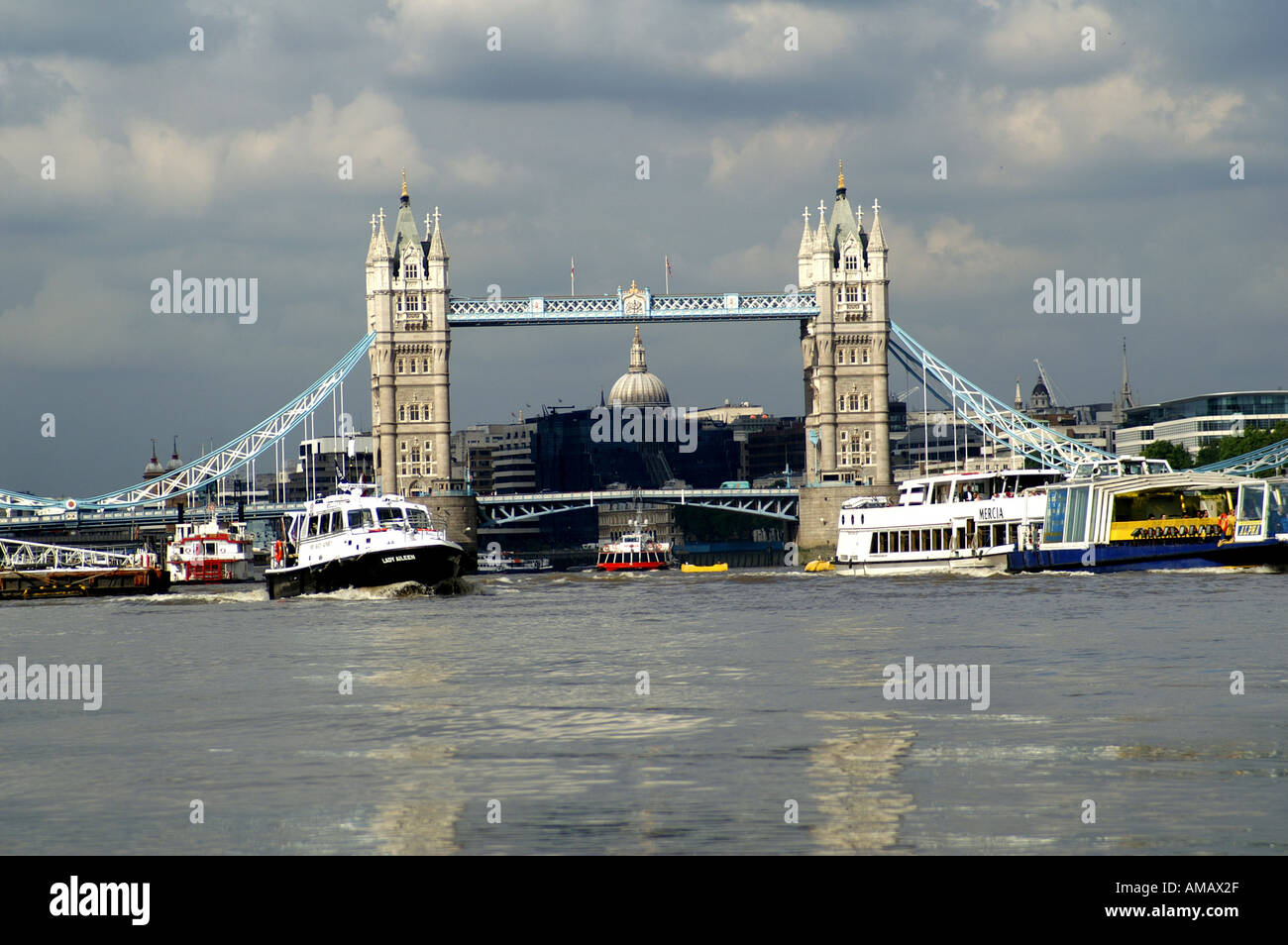 Tower Bridge over the river Thames from Rotherhithe Stock Photo - Alamy